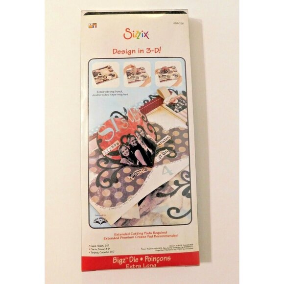 Sizzix | Office | Sizzix Bigz Xl Die 3d Popup Heart Card 209 Designed ...